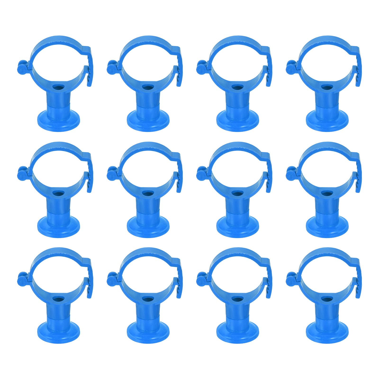 uxcell 12Pcs PVC Pipe Clamps with Base, Fit for 32-50mm OD Tubing ...