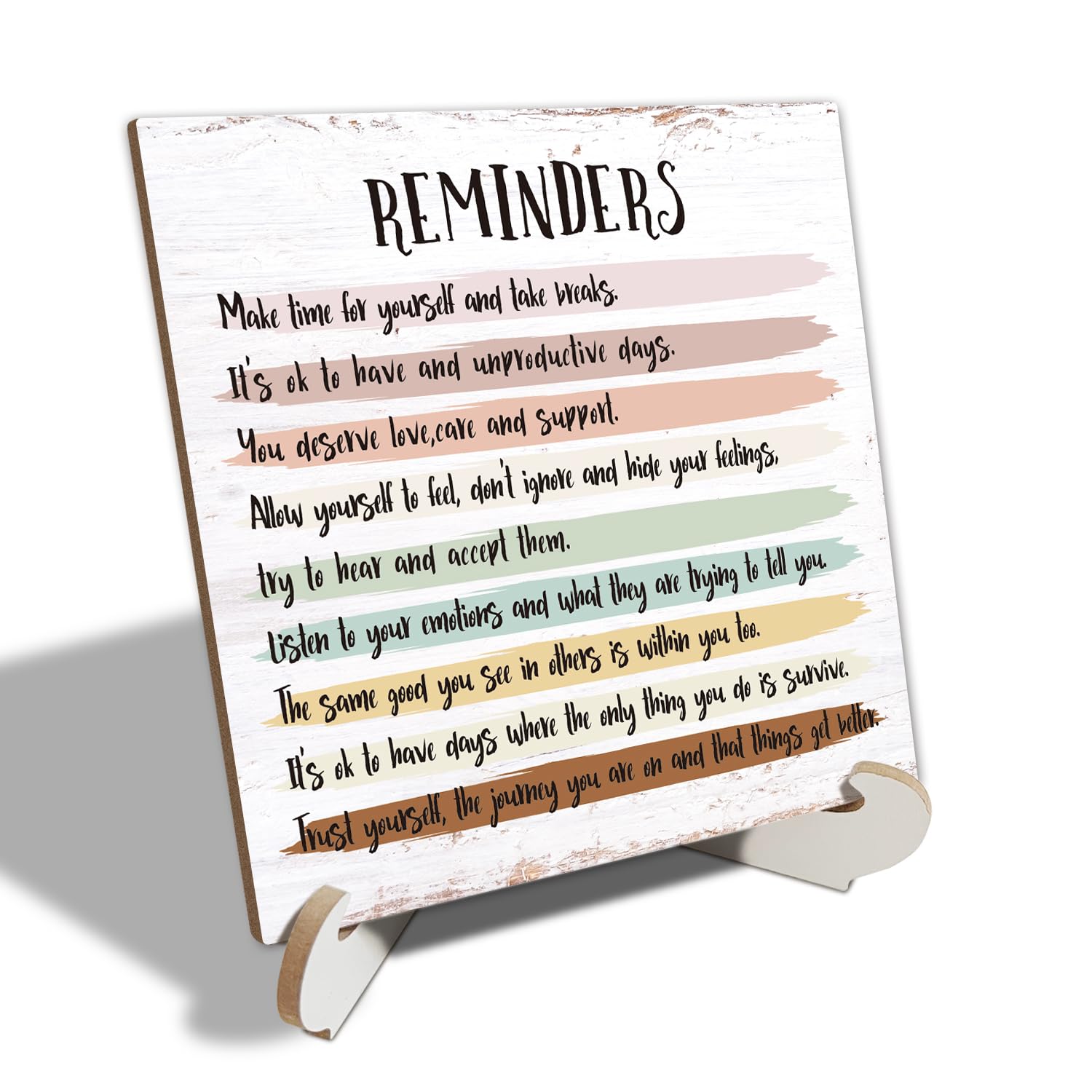 Mental Health Therapy Office Decor Wooden Table Sign Gift Inspirational ...