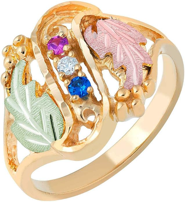 Amazon.com: MADE IN USA Beautiful! Yellow-gold Black Hills Gold Mothers ...