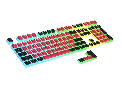 Ranked Pudding PBT Keycaps | 112 Double Shot Translucent ANSI US & ISO ...