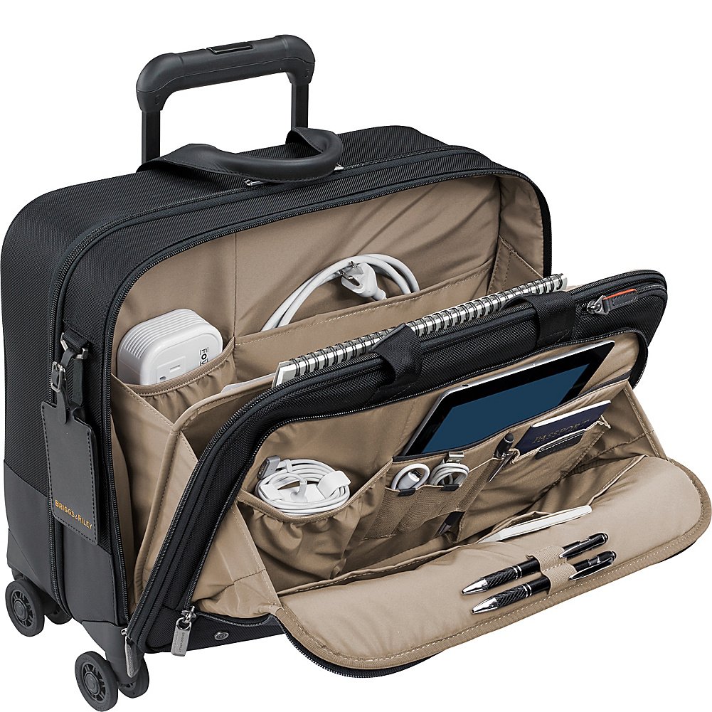 Briggs & Riley @ Work Rolling Briefcase, Black, Large