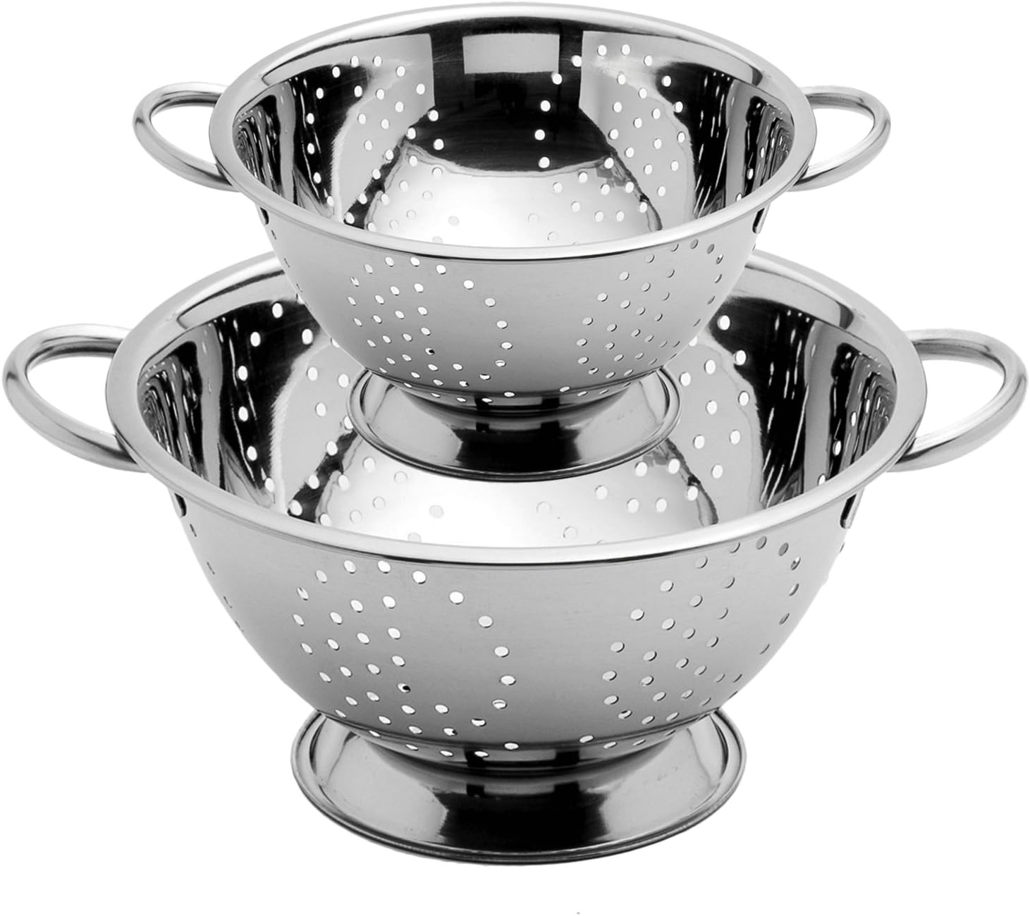 Menax - Passoire Cuisine - Acier Inoxydable - Lot de 2 - Ø 18 et 24 cm ...