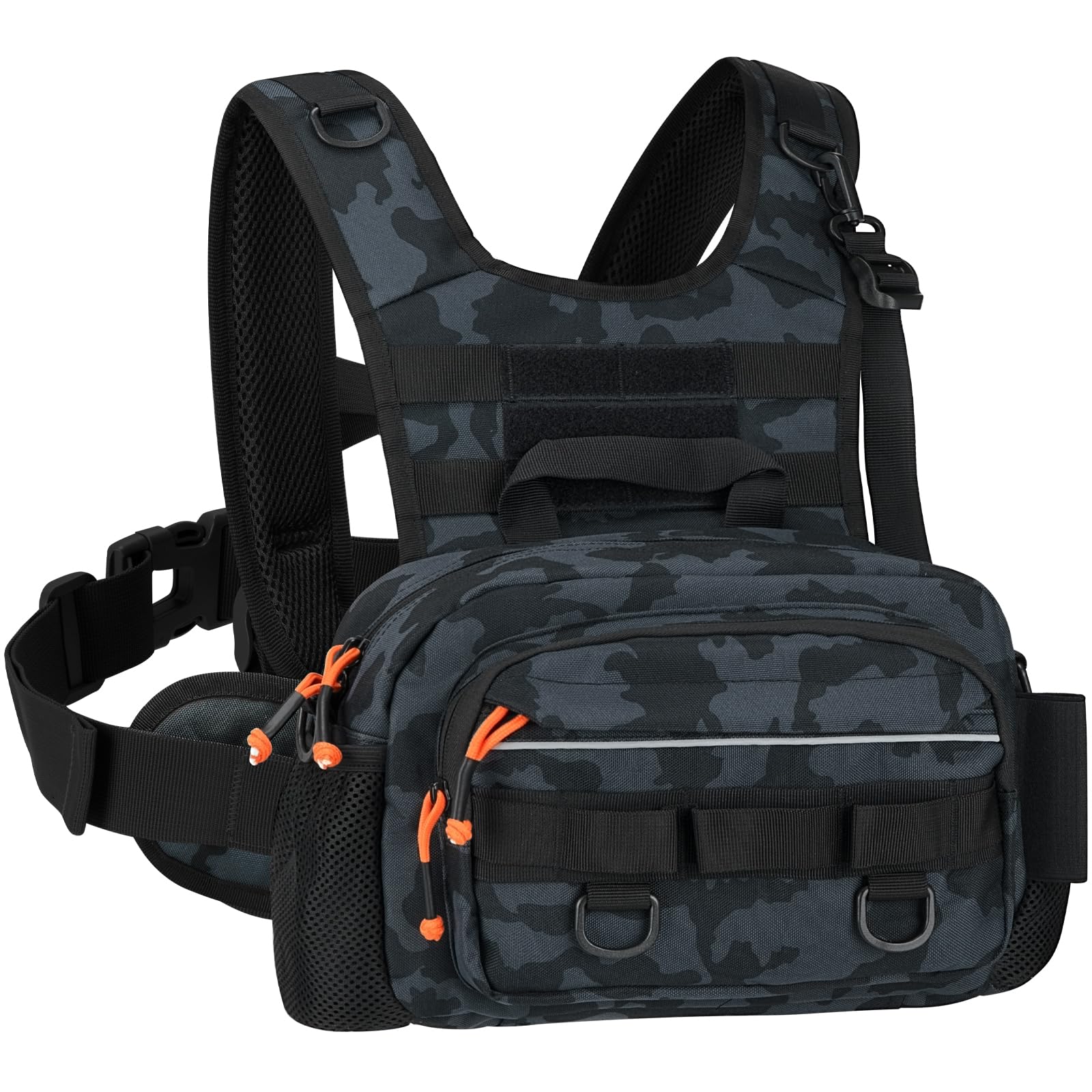 QualyQualy Tactical Chest Rig Large Chest Bag for Men Sport Chest Pack ...
