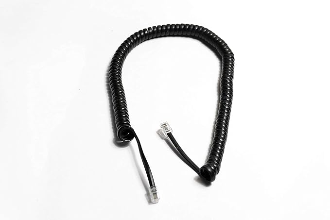 Telephone Receiver Coil Cord Patch Cable Compatible for Landline ...