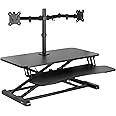 Amazon.com: VIVO Height Adjustable 32 inch Standing Desk Converter with ...