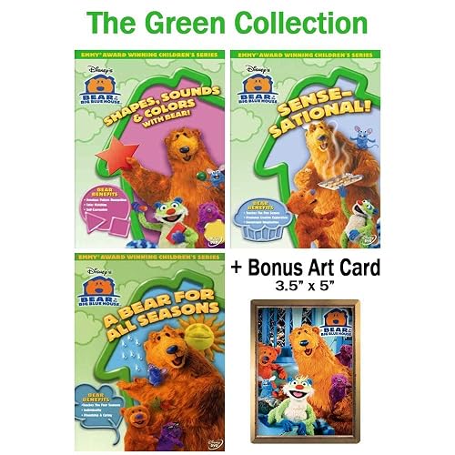 Bear In The Big Blue House Green Collection: Shapes, Sounds & Colors ...