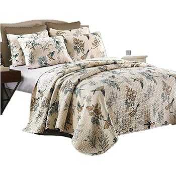 Amazon.com: Levtex Mockingbird Full/Queen Cotton Quilt Set: Home & Kitchen