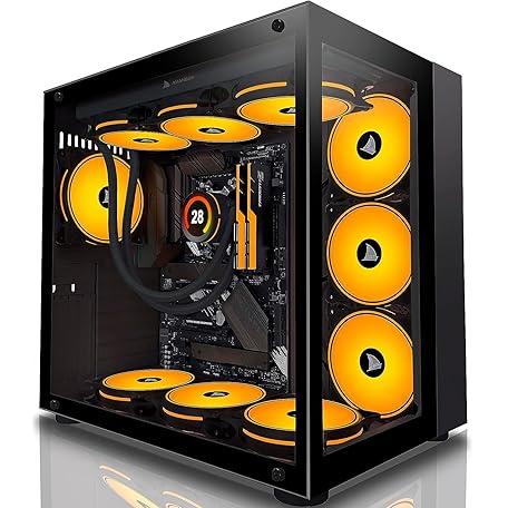 Mua AMANSON PC CASE ATX Gaming PC Cases ，Mid-Tower USB 3.0 with Double ...