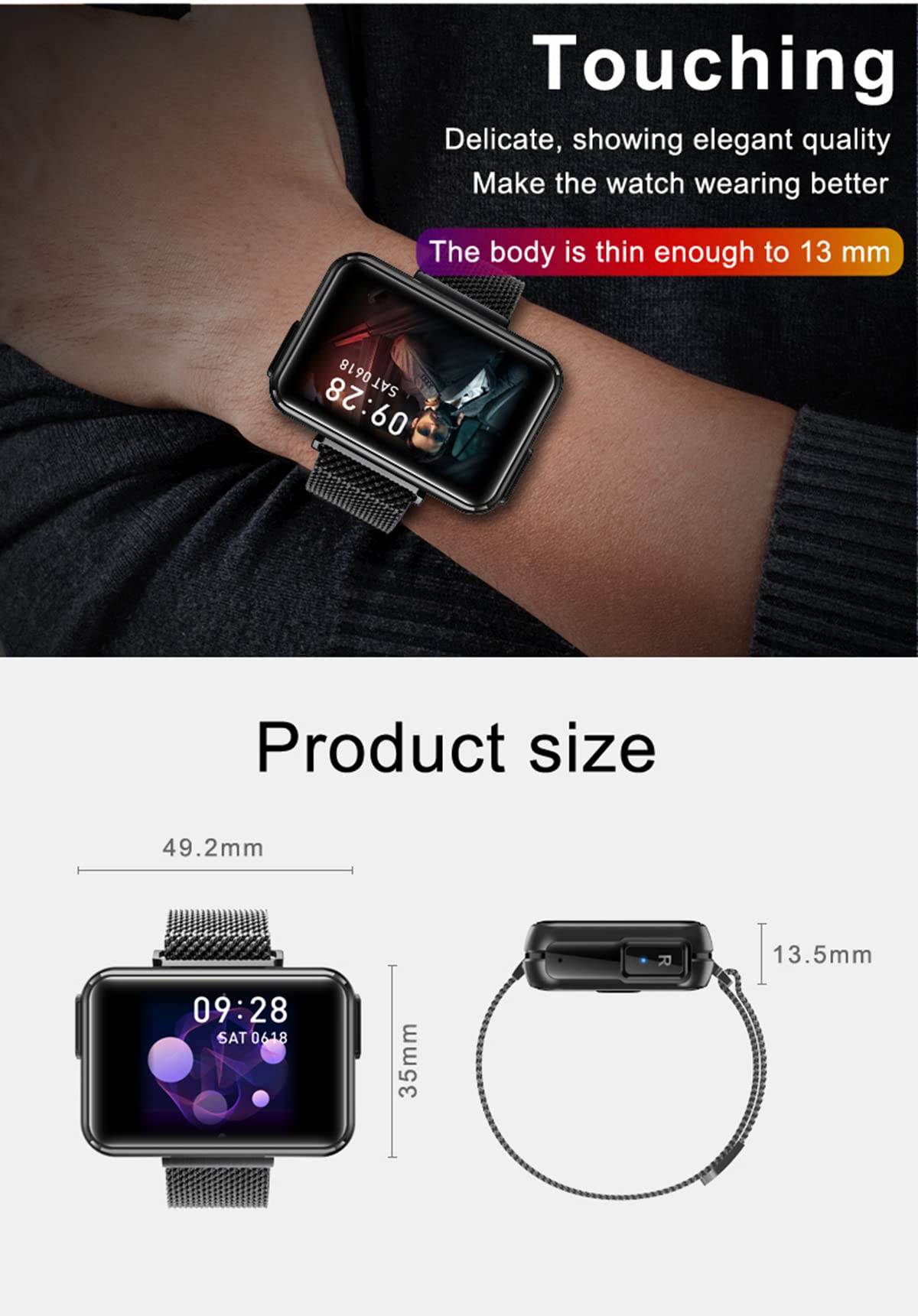 Mua T91 Smart Bracelet 2 in 1 Smart Watch TWS Wireless Bluetooth ...