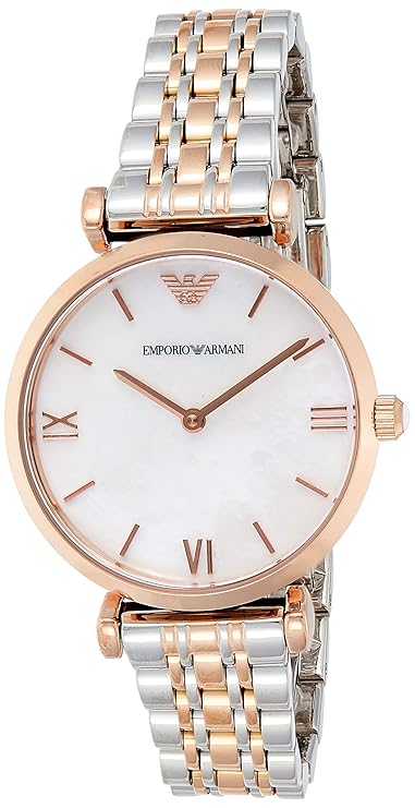 Buy Emporio Armani Gianni T-bar Analog White Dial Women's Watch ...