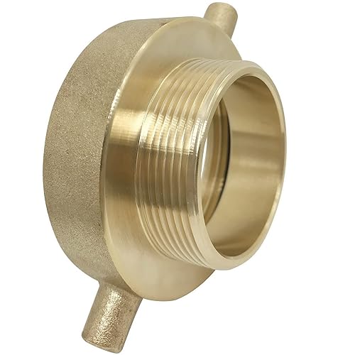 SpringSpray 2-1/2" NST (NH) Female x 2" NPT Male Brass Fire Hydrant ...