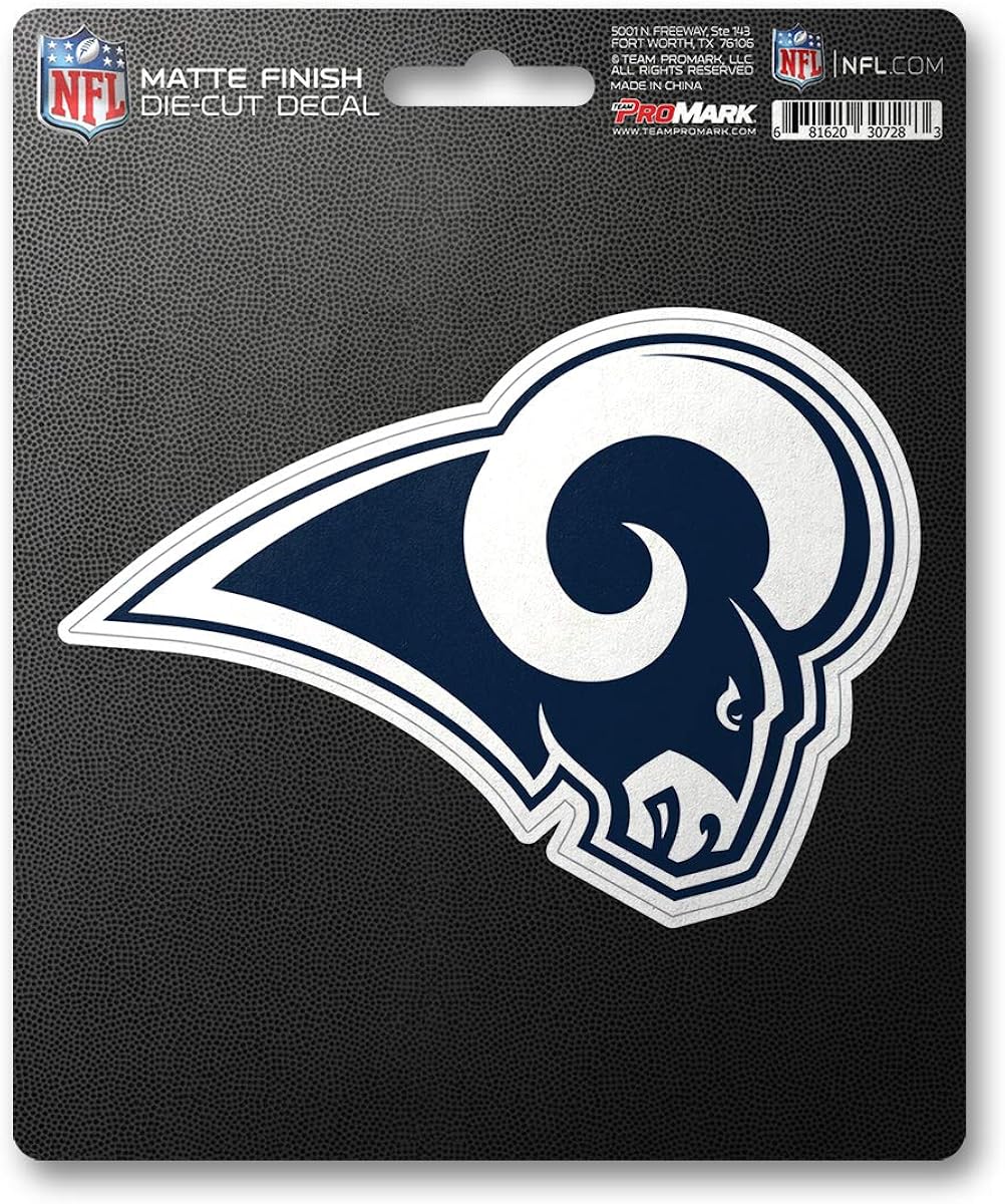 Amazon.com : FANMATS NFL Los Angeles Rams Decal 8x8 Die Cut, Team ...