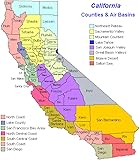 Amazon.com: Home Comforts Laminated Map - Us West Coast Counties Map ...