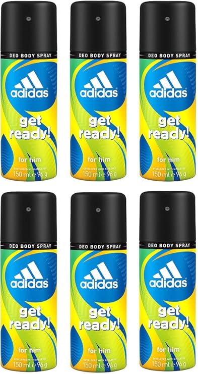 adidas get Ready! Deodorant Body Spray for Men with Intensive Fragrance ...