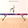 defulion 8 Ft Adjustable Gymnastic Balance Beam for Kids Children Home ...