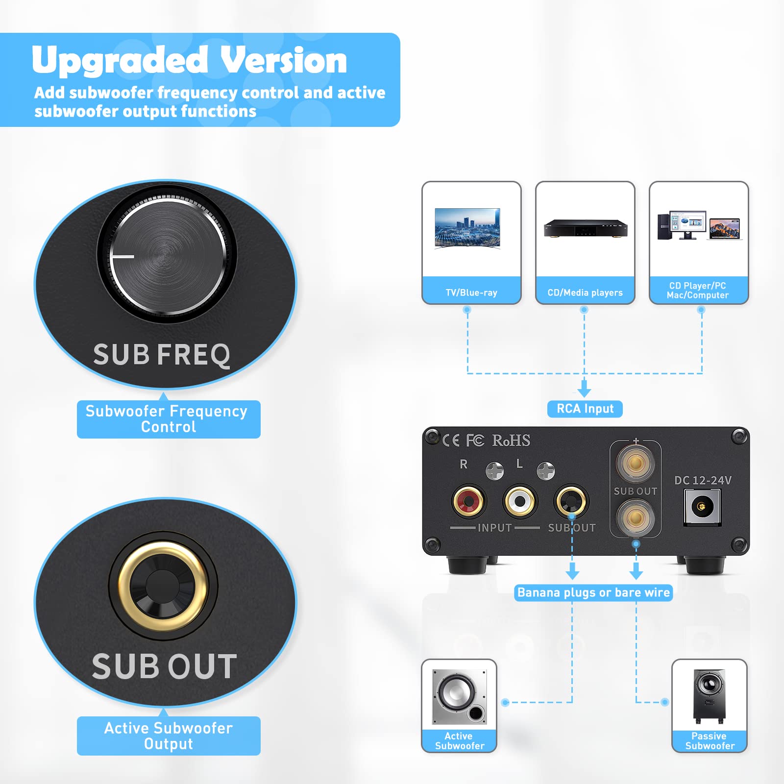 Mua TP-02 Subwoofer Amplifier Home Audio, Mini Bass Amp Mono Subwoofer ...