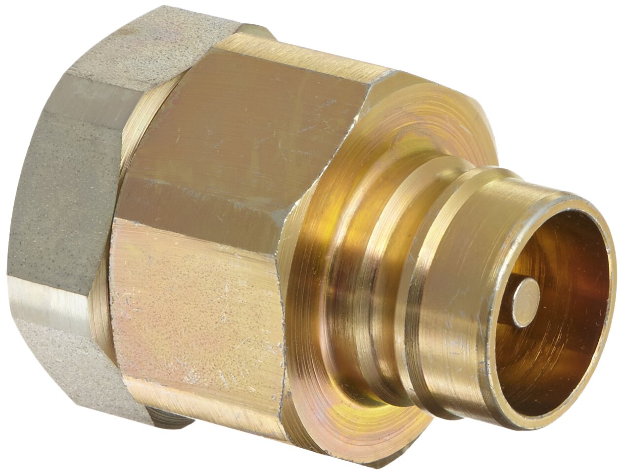 1/4 NPTF Female x 1/4 Coupling Size Snap-Tite VHN4-4F Zinc-Plated Steel ...