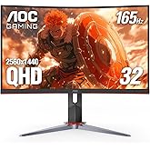 Amazon.com: AOC C32G2 32" Curved Frameless Gaming Monitor FHD, 1500R ...