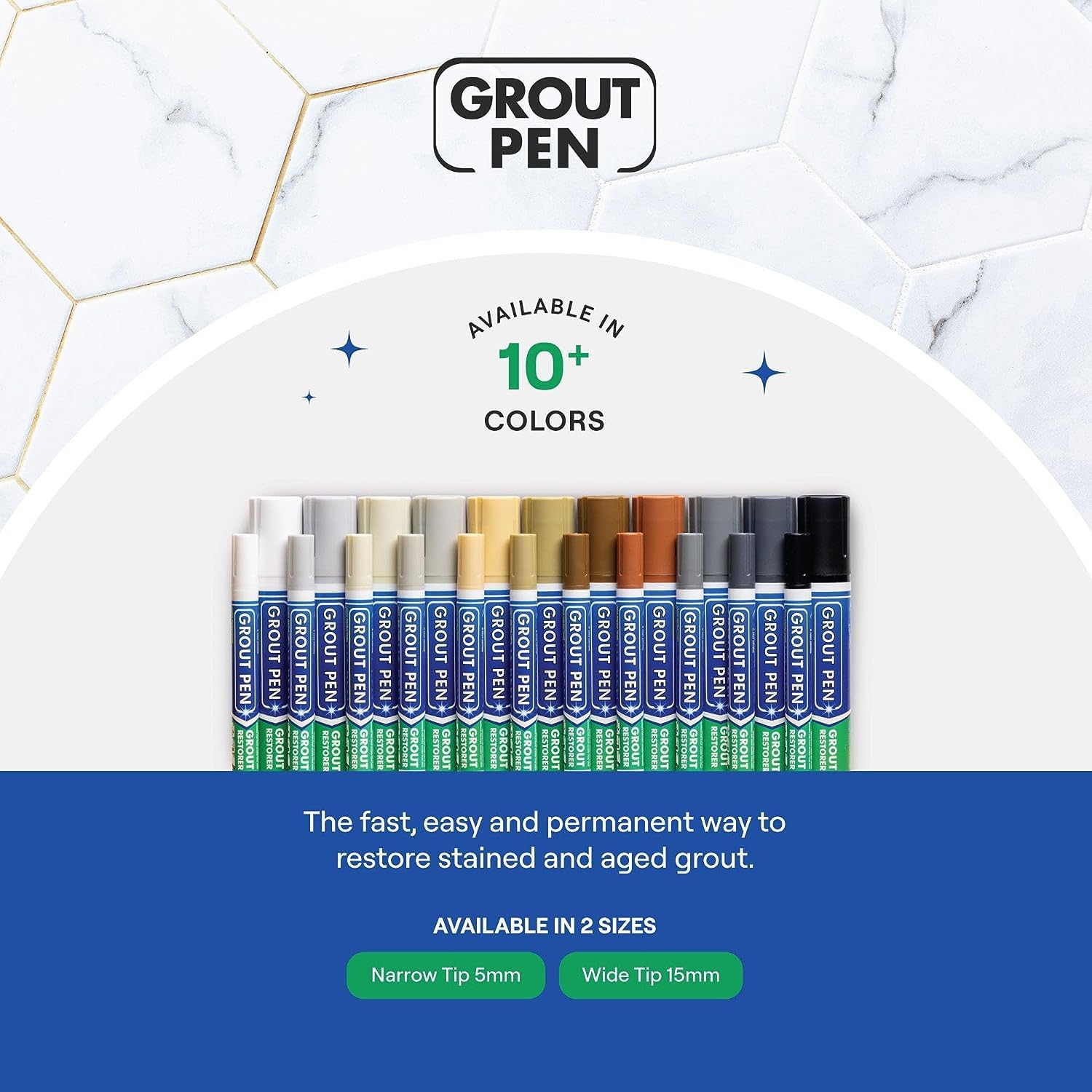 Grout Pen White Tile Paint Marker: Waterproof Grout Paint, Tile Grout ...