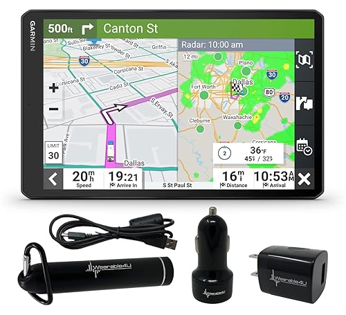 Garmin RV 1095 GPS Navigator, Extra-Large 10in Display in Landscape or ...