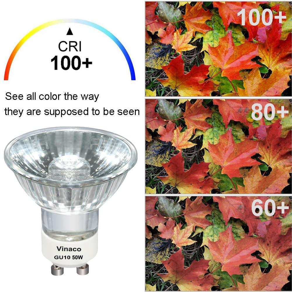 Mua Vinaco GU10 Halogen 50W Bulbs, 6PCS GU10+C 120V 50W Halogen Light ...