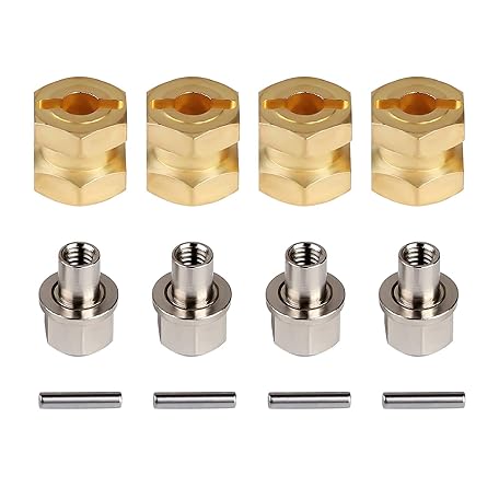 Mua INJORA RC Hex Hub 12mm Brass Wheels Hex Hub Extension Hex Drive Adapter for 1/10 RC Crawler ...