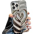 Amazon.com: NITITOP Compatible for iPhone 15 Pro Max Case Cute Love Heart Fashion Soft Silicone ...