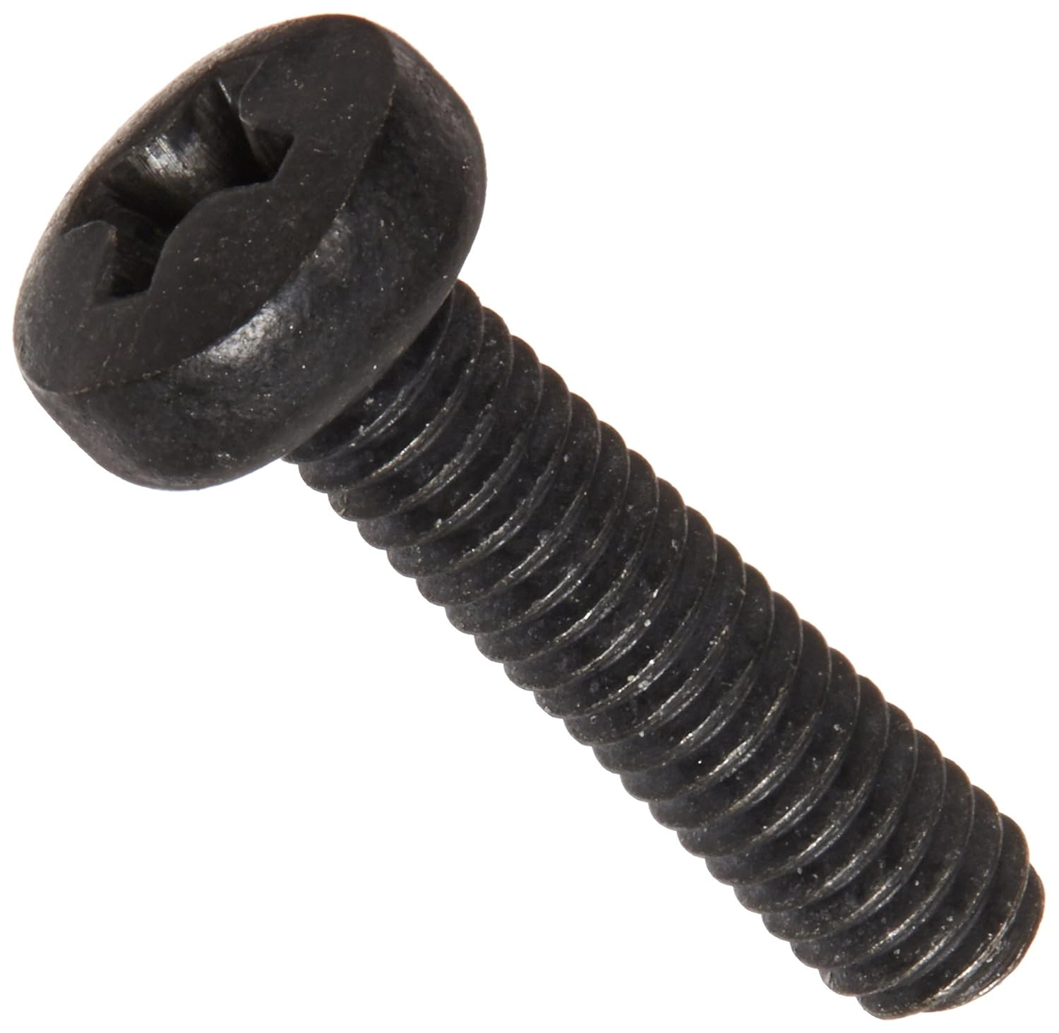 18-8 Stainless Steel Pan Head Machine Screw, Black Oxide Finish, Meets ...