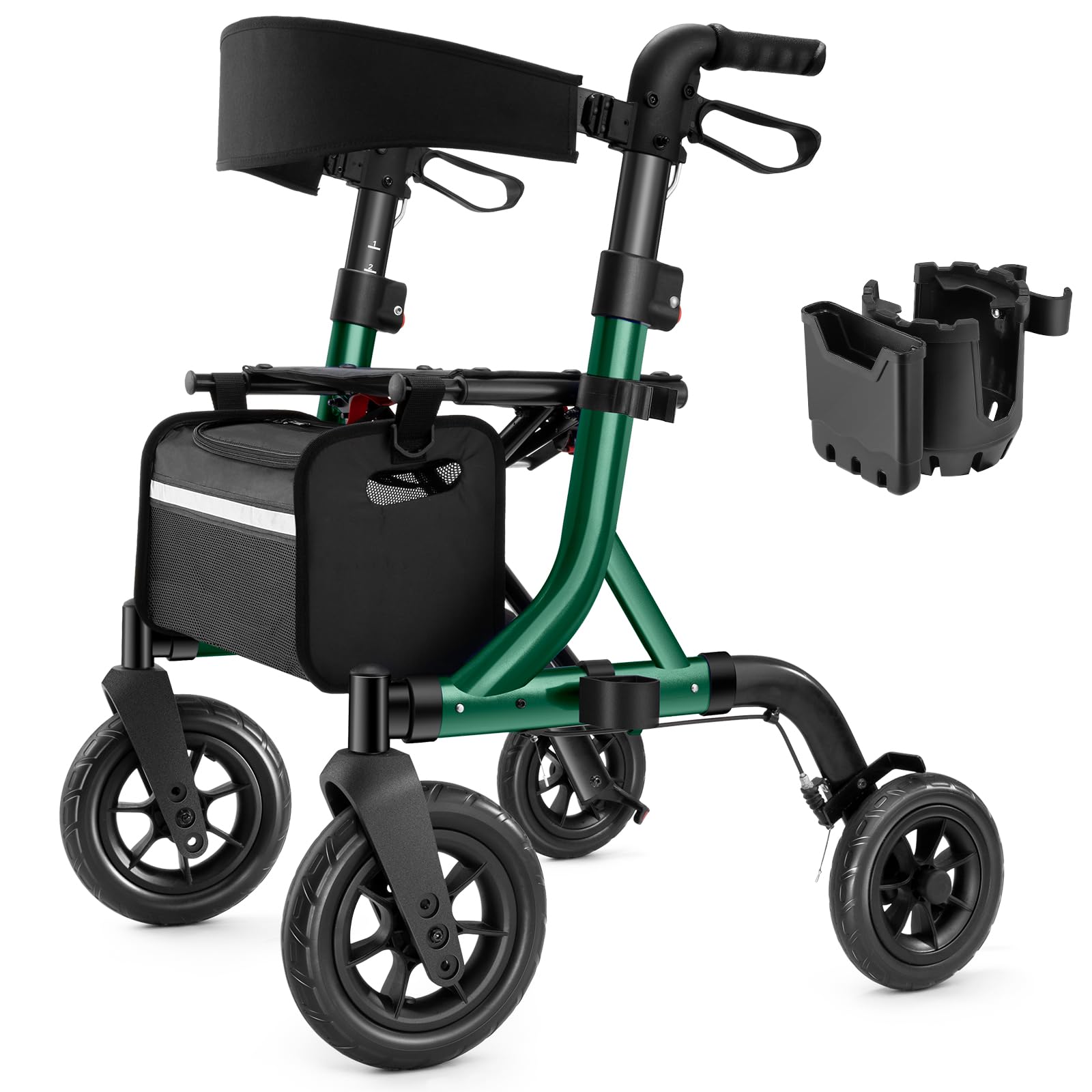 Mua MAXWALK Walkers for Seniors, Rollator Walker with Seat, 10" Rubber ...