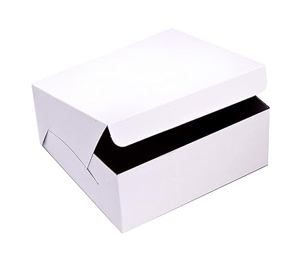 Amazon.com: SafePro 10104, 10x10x4-Inch Cardboard Cake Boxes, Take Out ...