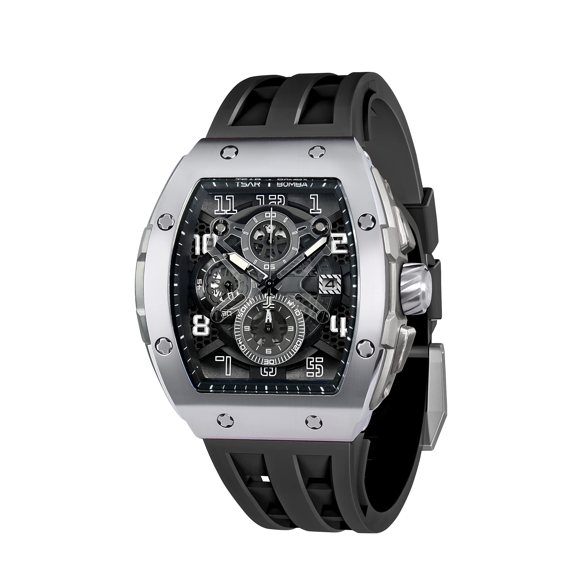 Mua TSAR BOMBA Mens Watches Luxury Tonneau Watches for Men Waterproof ...