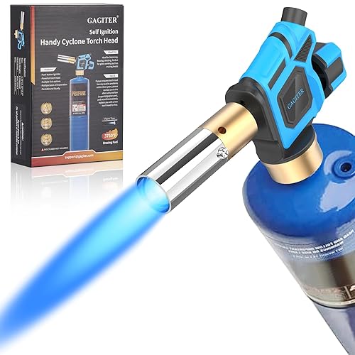Propane Torch Head, Handy Cyclone Torch Head with Self Ignition,Trigger ...