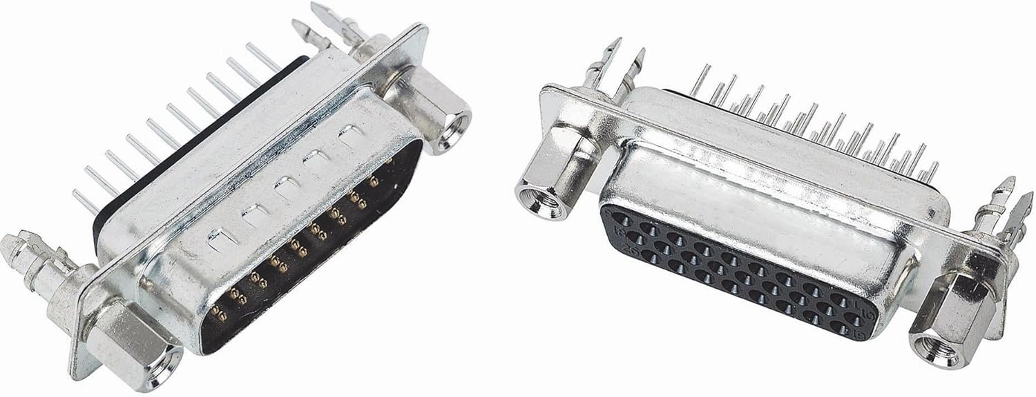 Amazon.com: D-Sub High Density Connectors 44P FEMALE R/A PCB 4-40 UNC ...