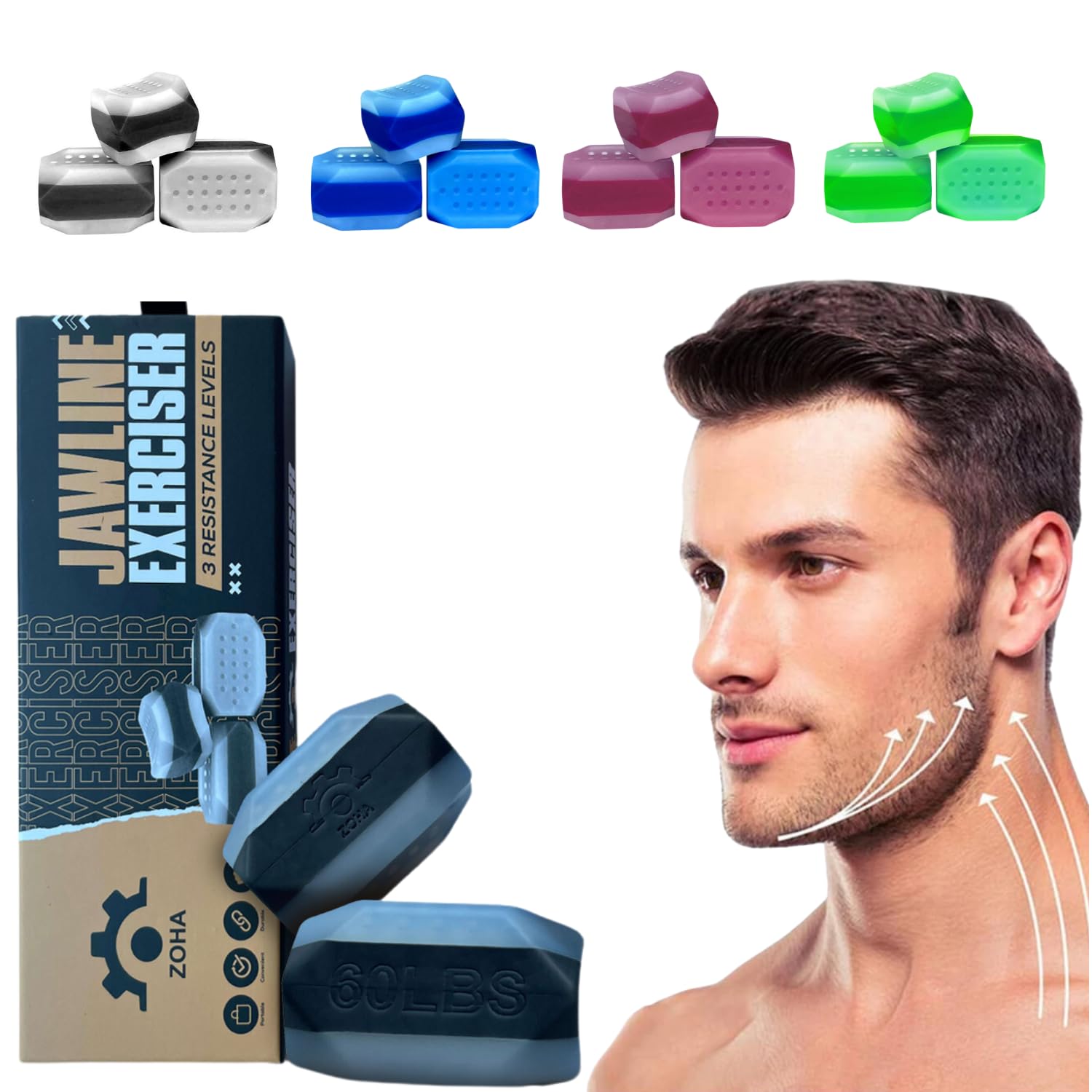Mua Jaw line Exerciser - Facial Toning for Men & Women | 3 Resistance ...
