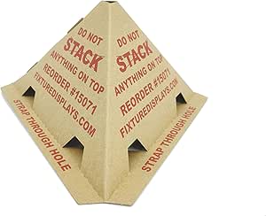 FixtureDisplays Do not Stack Sign 10x10x5.3" Corrugated Signage Pallet ...