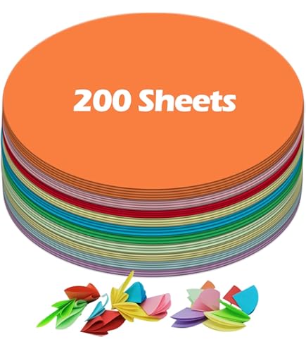 Pre-cut Paper Circles Ezyaid White Construction Paper Circles - 6 Inch ...
