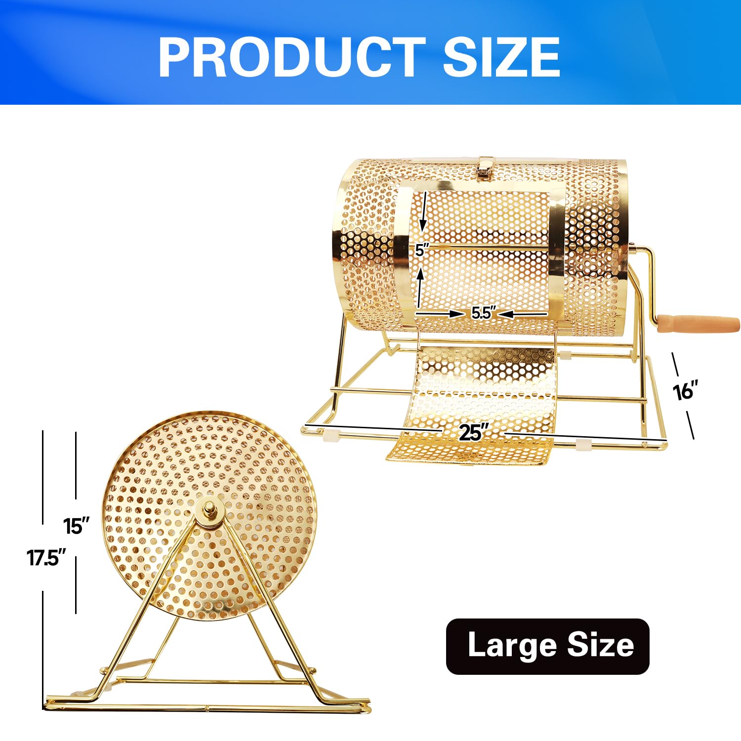 Mua GSE Games & Sports Expert Raffle Drum, Professional Brass Raffle ...