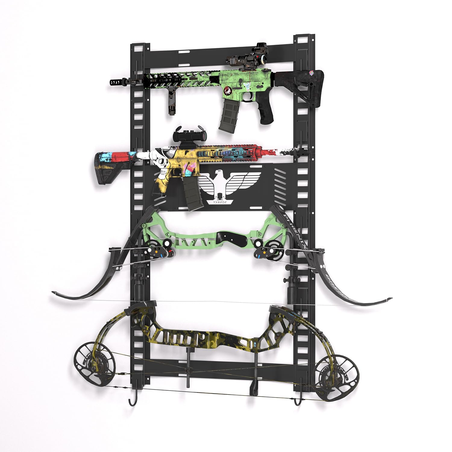 Nonkky Gun Racks, Horizontal Heavy Duty Steel Gun Racks for Wall ...