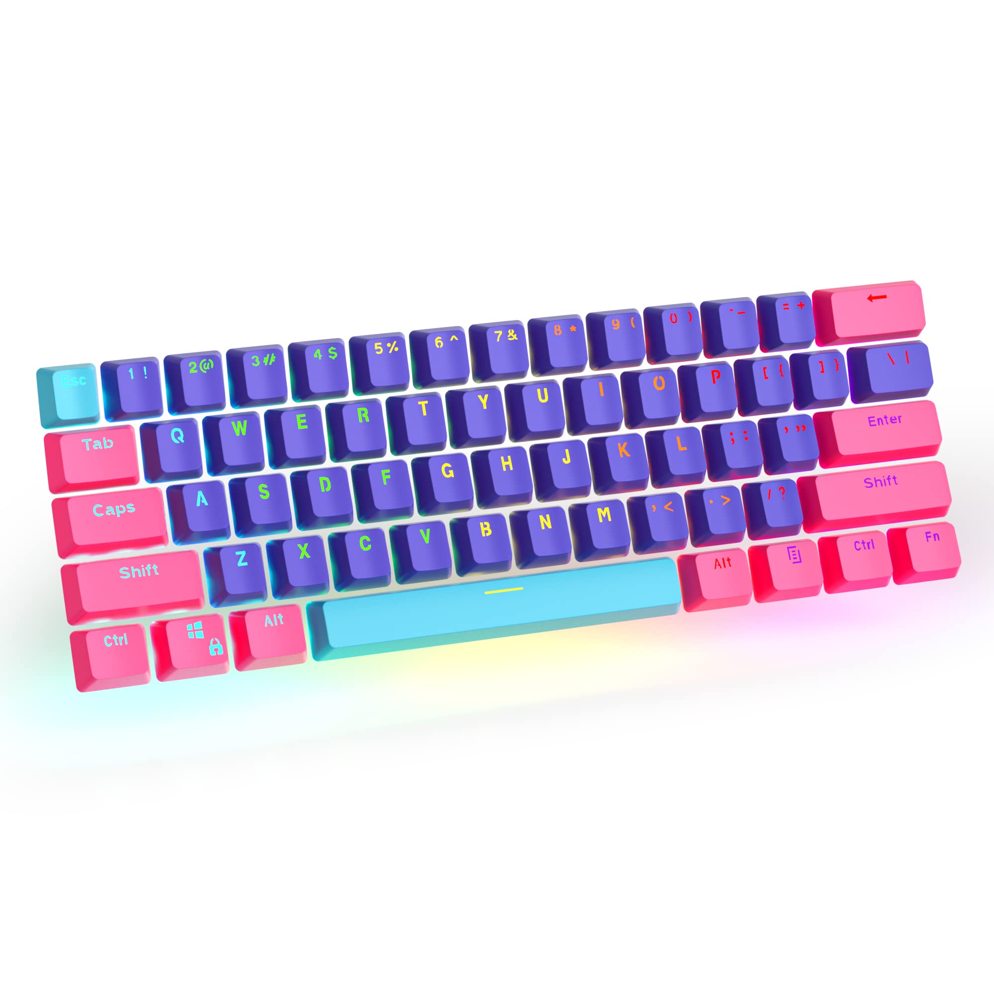Mua Mosptnspg CJXSP PBT 61 Keycaps 60 Percent, Gaming Keycaps OEM ...
