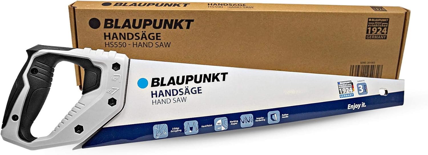 Blaupunkt HS550 Hand Saw for Wood – Hard Point Teeth – Carbon Steel ...