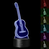 Amazon.com: 3D Music Electric Guitar Night Light Lamp USB Touch Switch ...