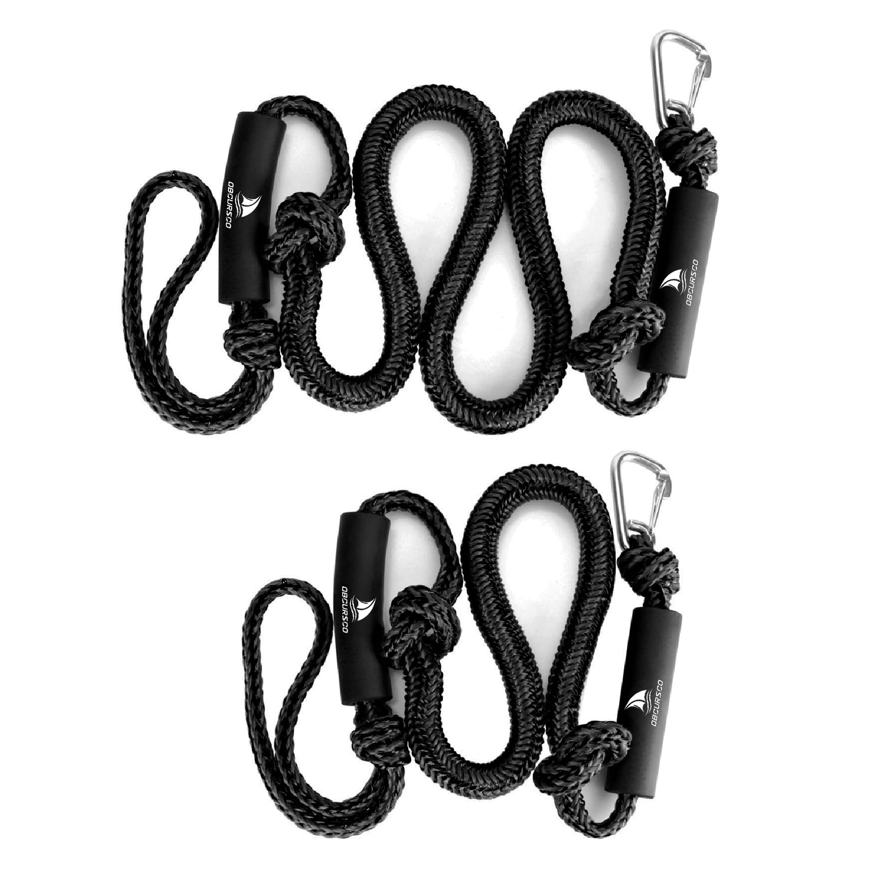 Obcursco Bungee Dock Lines for Boat, Docking Rope with 316 Stainless ...