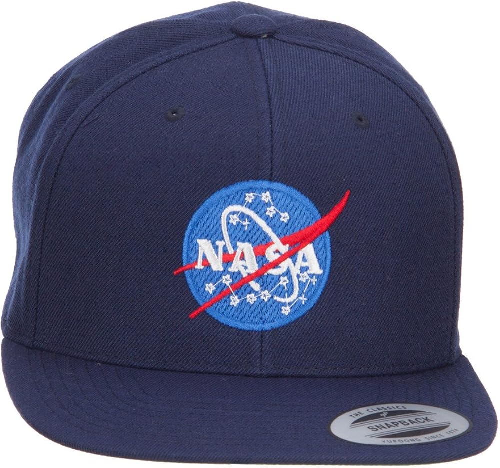 e4Hats.com NASA Insignia Embroidered Snapback Cap - Navy OSFM at Amazon ...
