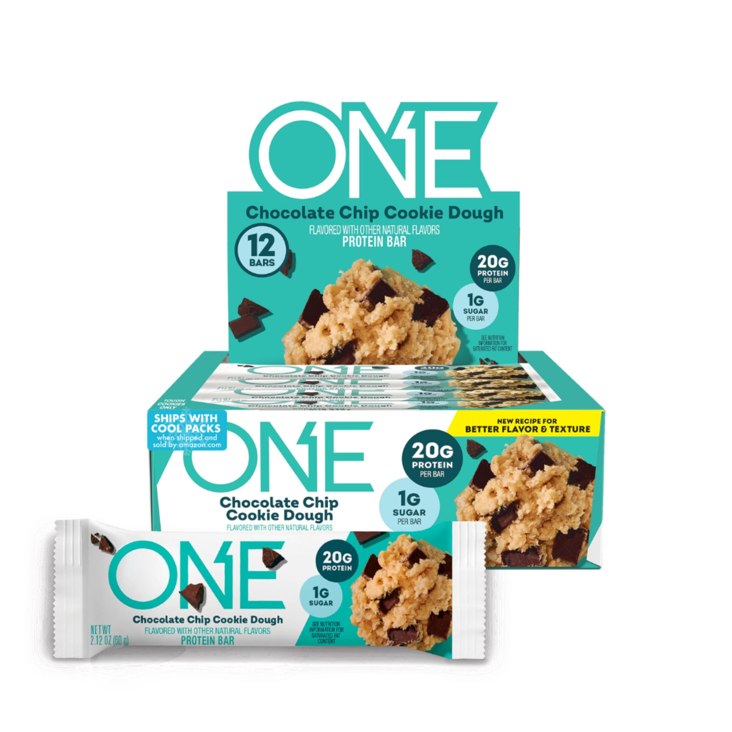 Mua ONE Protein Bars, Chocolate Chip Cookie Dough, Gluten Free with 20g Protein and 1g Sugar ...