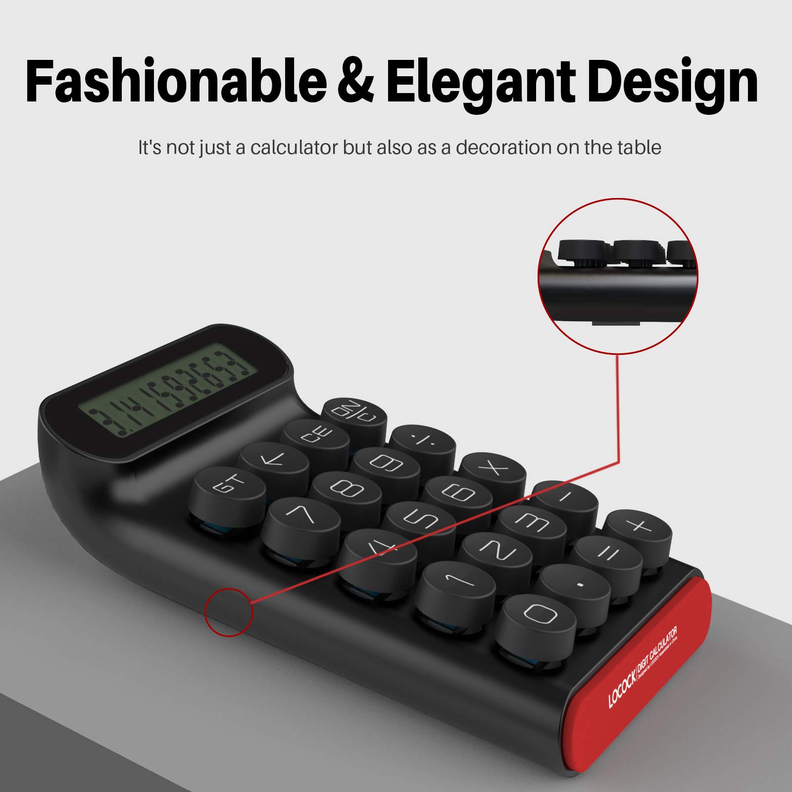 Mua Mechanical Switch Calculator,Handheld for Daily and Basic Office,10 Digit Large LCD Display ...