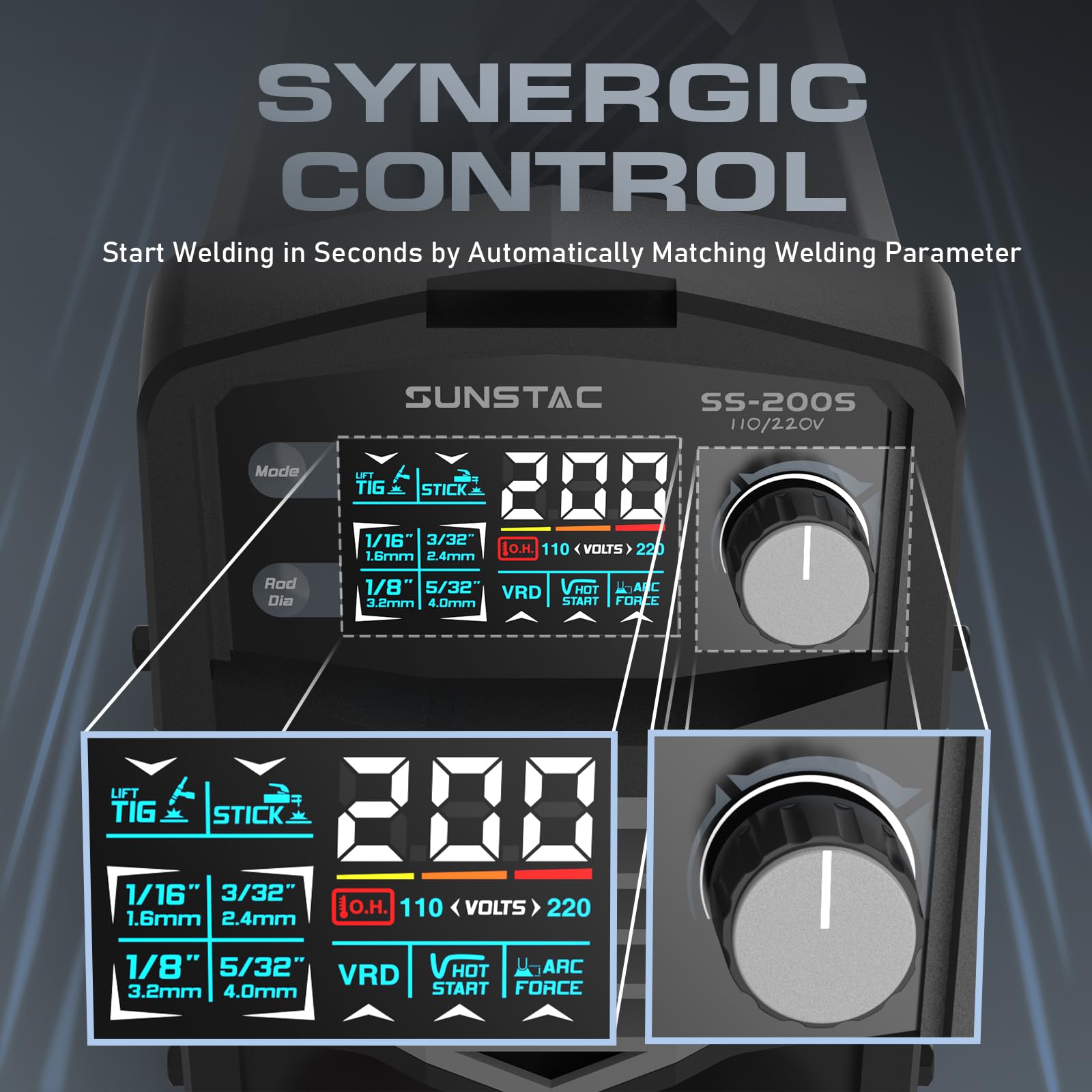 Mua Sunstac 200A Stick Welder 2 in 1 ARC/Lift TIG Welding Machine with ...
