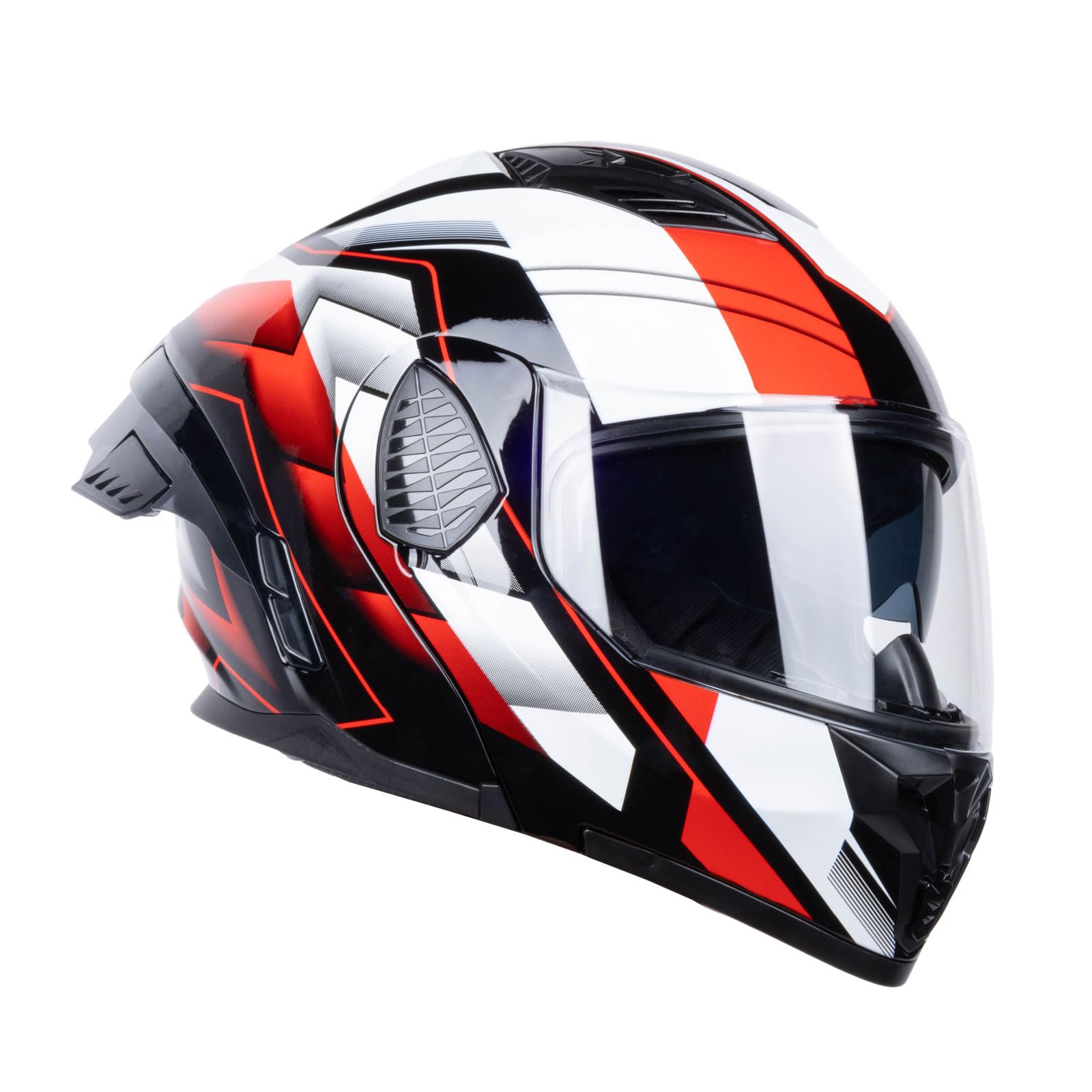 AceRide Full Face Modular Motorcycle Helmets Dual Visor Flip up DOT ...