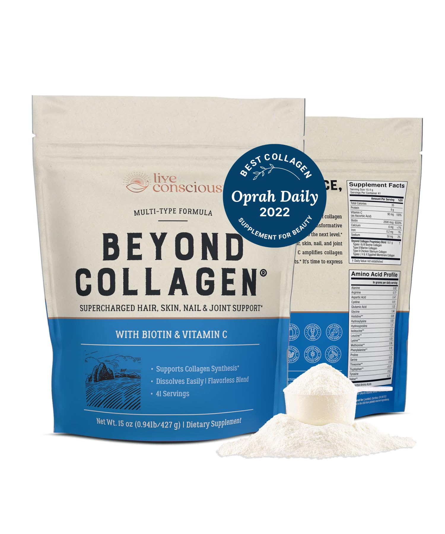 Mua Live Conscious Beyond Collagen Multi Collagen Powder for Women w ...