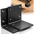 Amazon.com: Dabolang 6" X 6" X 5" Heavy Duty Steel L Angle Bracket for ...