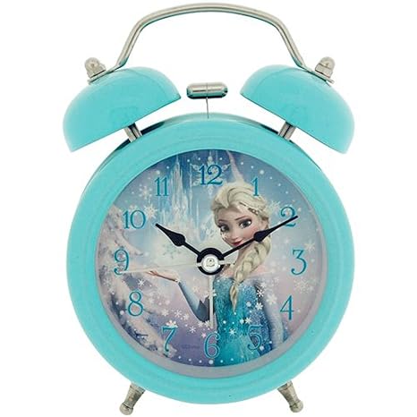Disney Frozen Elsa Childrens Alarm Clock, Metal, multicoloured, 90 x ...